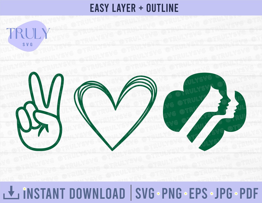 Girl Scout Svg, Girlscout Svg, Girl Scout, Girl Scout Love, Honor Love ...