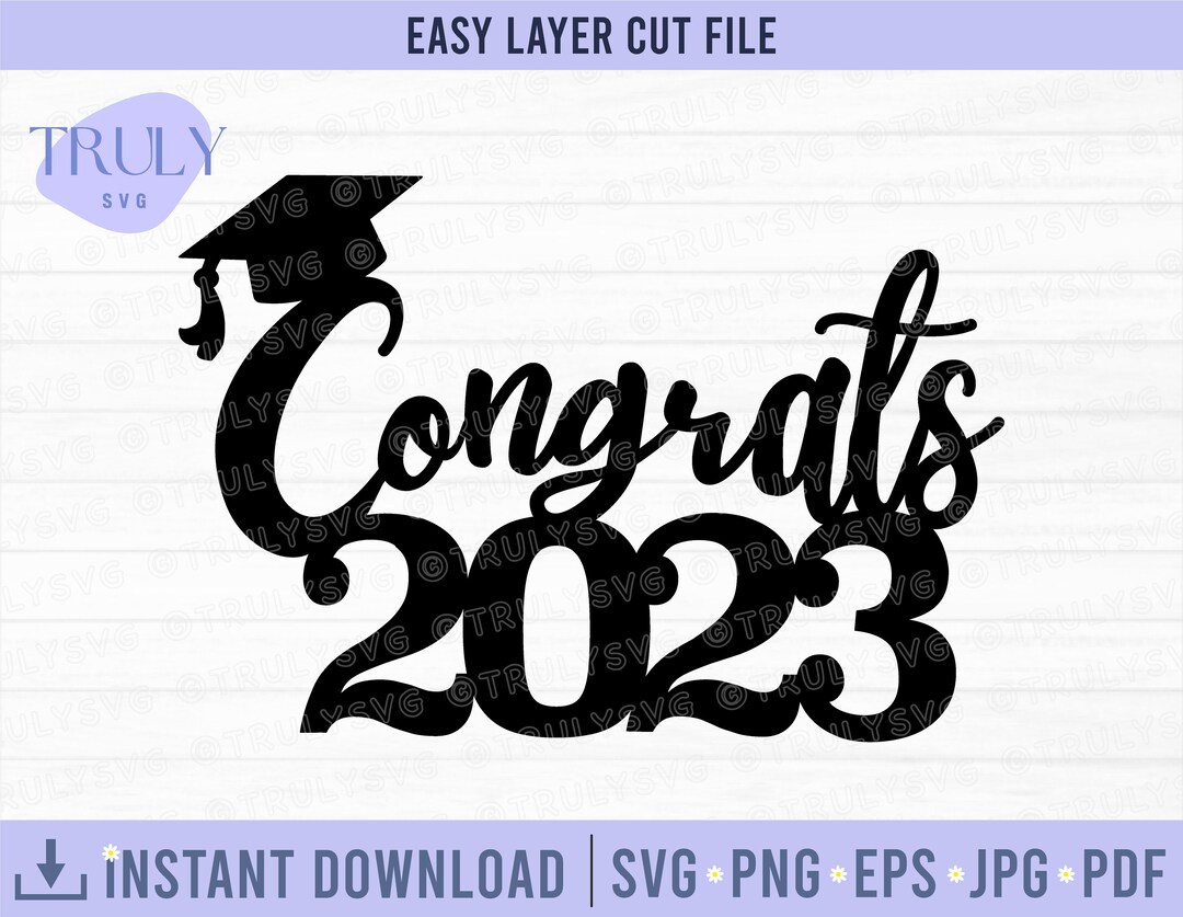 Graduation Cap Svg, 2023 Graduation Cap Svg, Cake Topper Svg, Class of ...