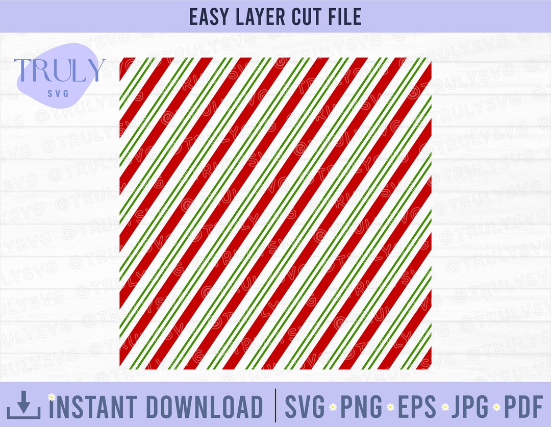 Candy Cane Pattern SVG, Candy Cane Stripe SVG, Candy Cane SVG ...