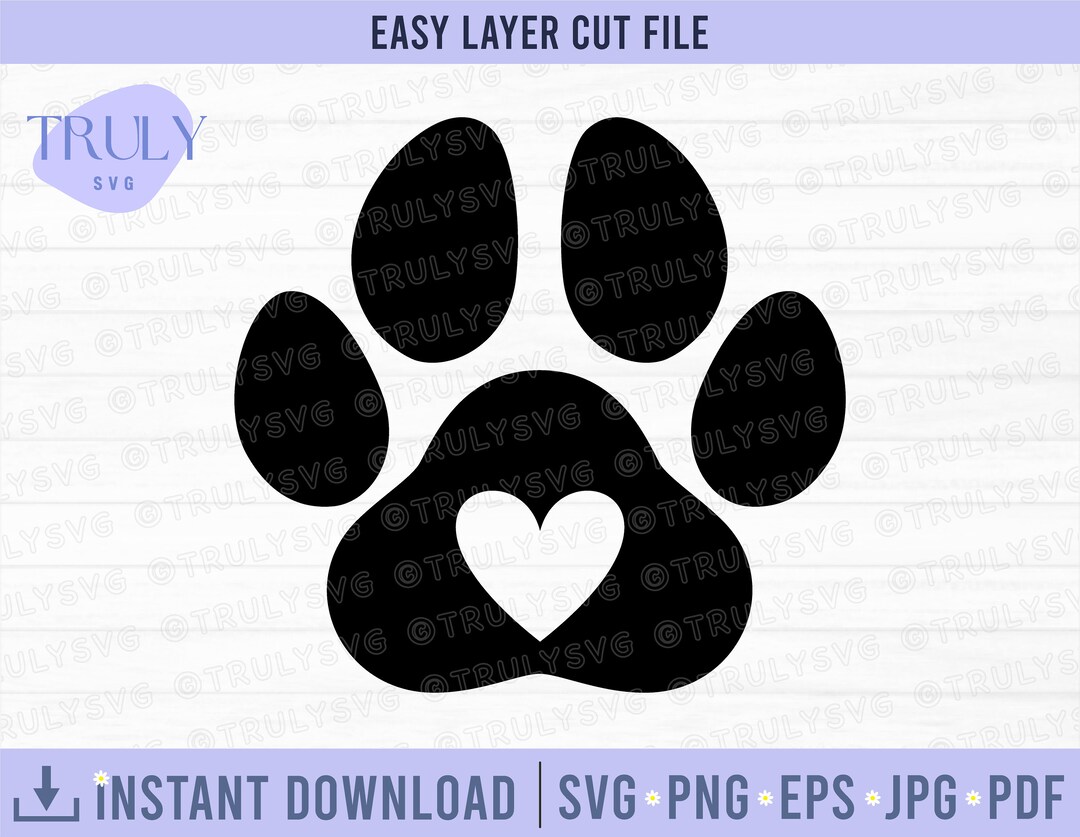 Paw Print SVG, Dog Paws SVG, Cat Paws SVG, Animal Paws Svg, Paw Svg ...