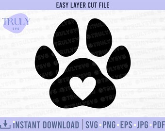 Paw Print SVG, Dog Paws SVG, Cat Paws SVG, Animal Paws Svg, Paw Svg ...