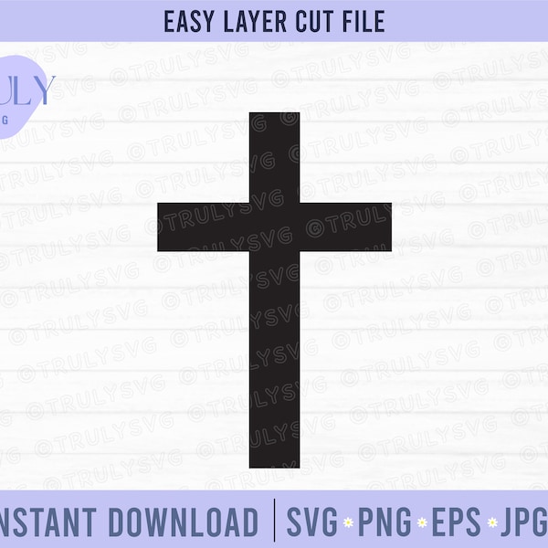 Cross Black Clip Art - Etsy