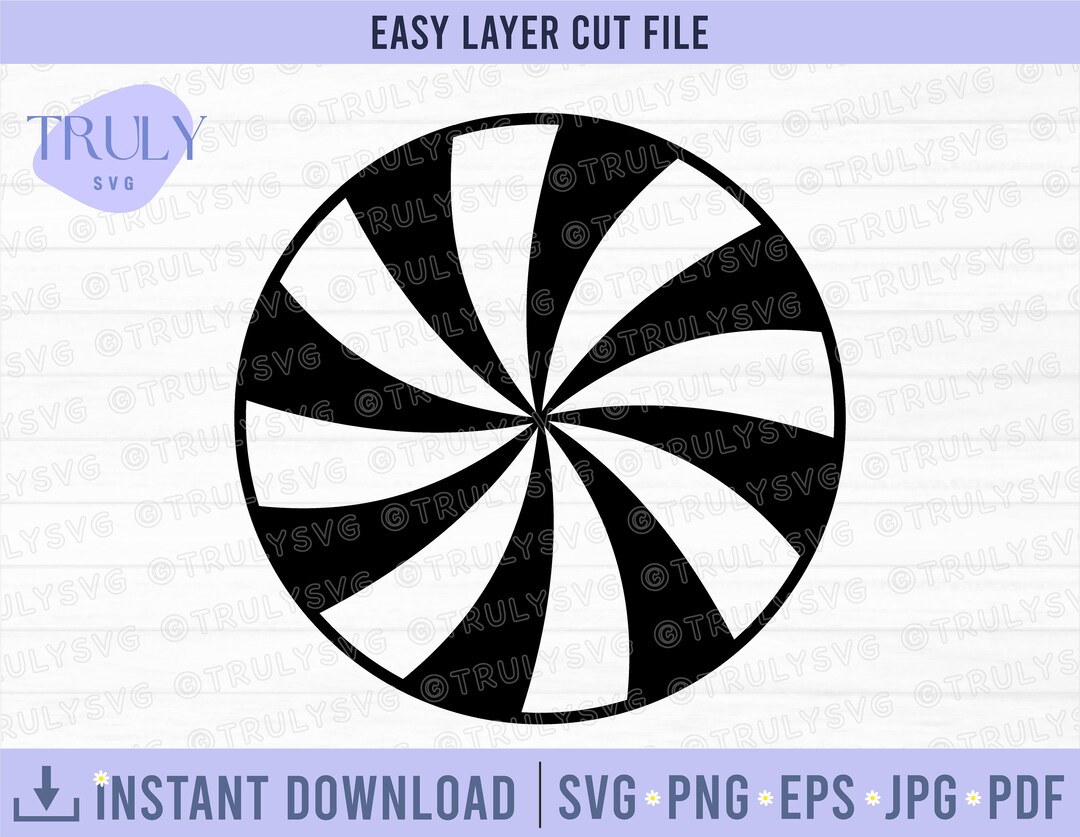 Peppermint Candy SVG, Peppermint SVG, Red and White Peppermint Svg ...