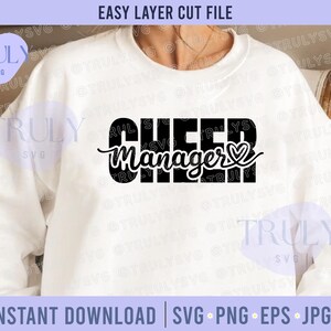 Cheer Manager SVG, Cheerleader SVG, Cheer SVG, Cheerleader Png, Digital ...