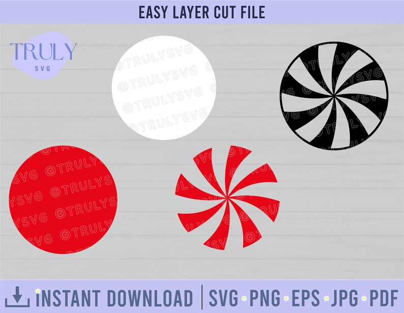 Peppermint Candy SVG, Peppermint SVG, Red and White Peppermint Svg ...