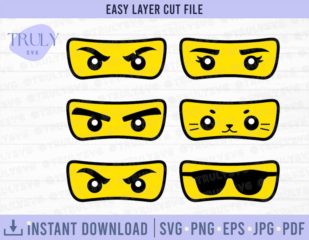 Ninja Party Favor SVG, Ninja Svg, Ninja Eyes Svg, Ninja Eyes, Ninja ...