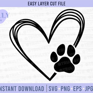 Paw Print SVG, Dog Paws SVG, Cat Paws SVG, Animal Paws Svg, Paw Svg ...