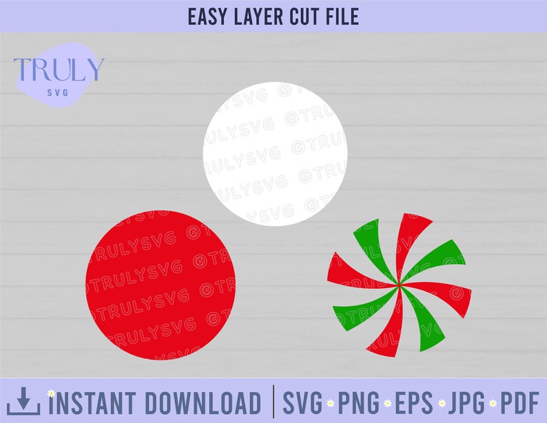 Peppermint Candy SVG, Peppermint SVG, Red and Green Peppermint Svg ...