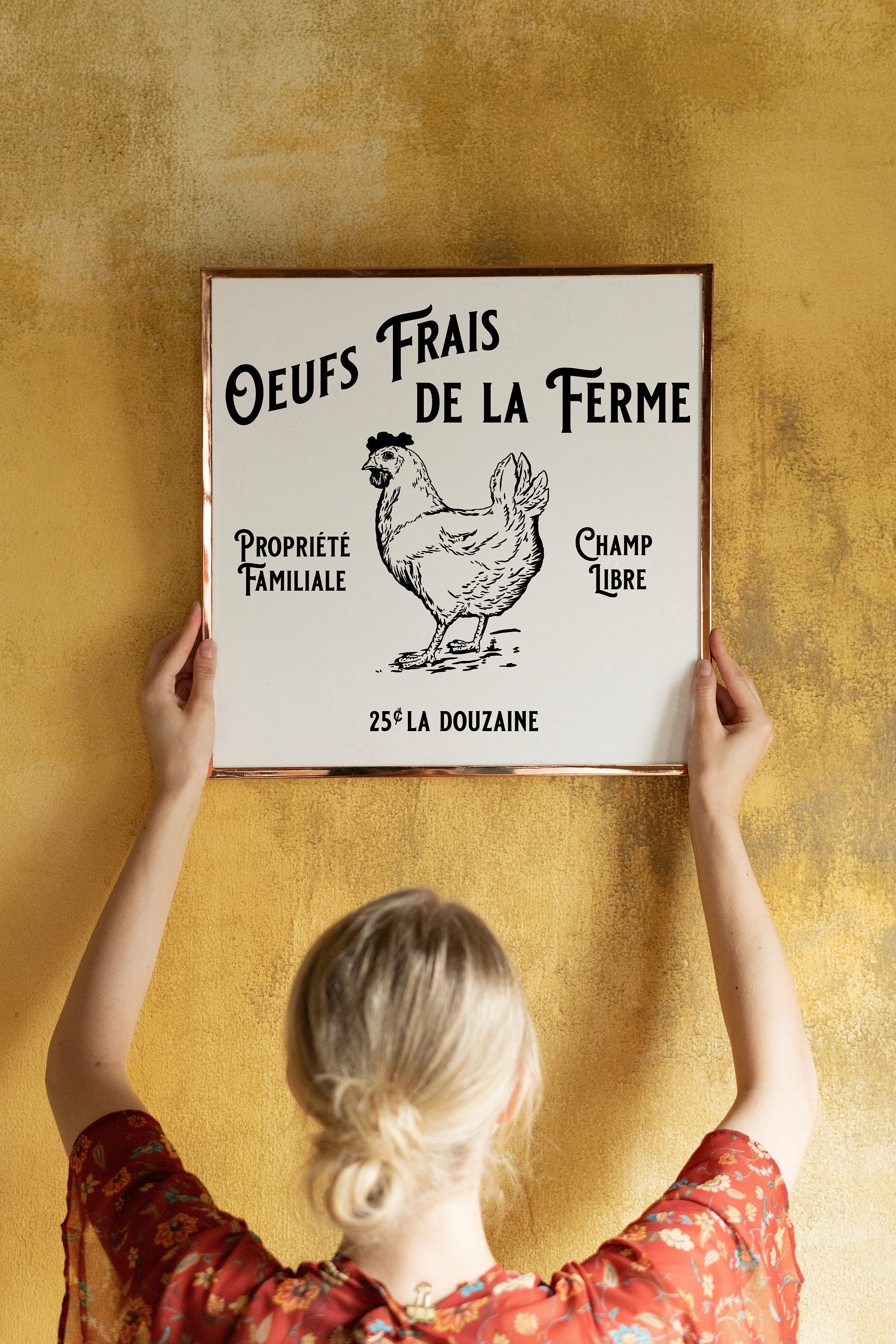 Farm Fresh Eggs Farm Sign in French, Farm Life, Country Style, Vintage ...