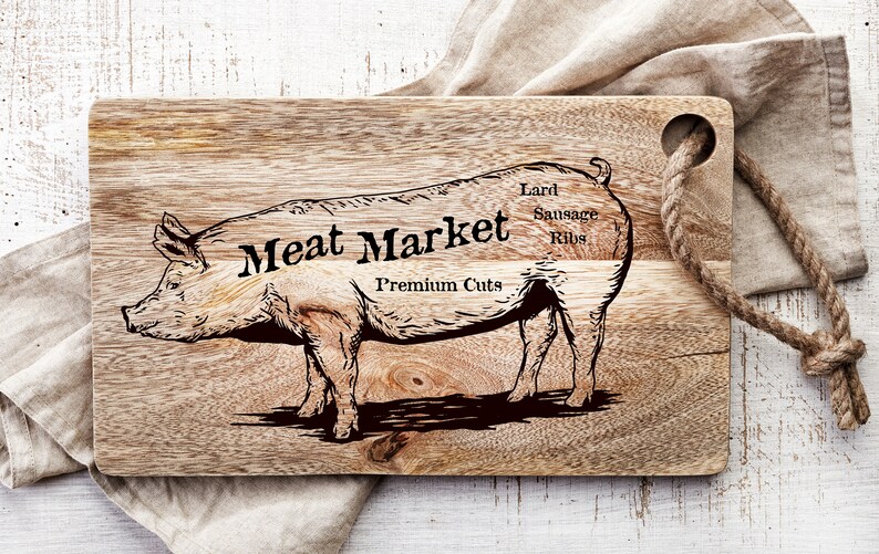 Meat Market Hog 8x11 Digital Download - Etsy