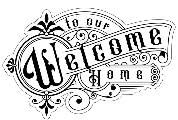 Welcome to Our Home Printable Downloadable Welcome Sign - Etsy