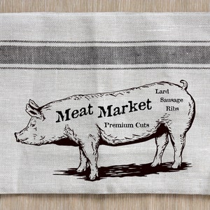 Meat Market Hog 8x11 Digital Download - Etsy
