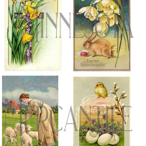 Vintage Easter Ephemera Kit, Printable Download, Junk Journal ...