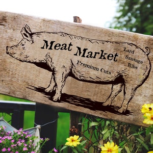 Meat Market Hog 8x11 Digital Download - Etsy