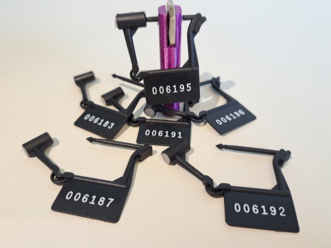 Numbered Security Tags 7pcs - Etsy