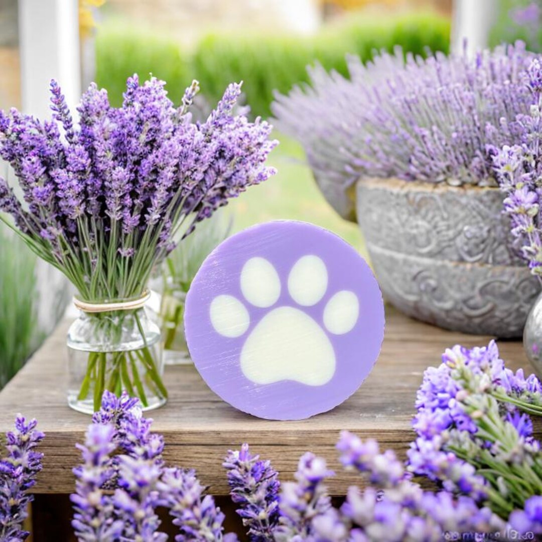 Purple Dog Paw Soap. Goats Milk. Lavender Fragrance. Handmade Custom ...