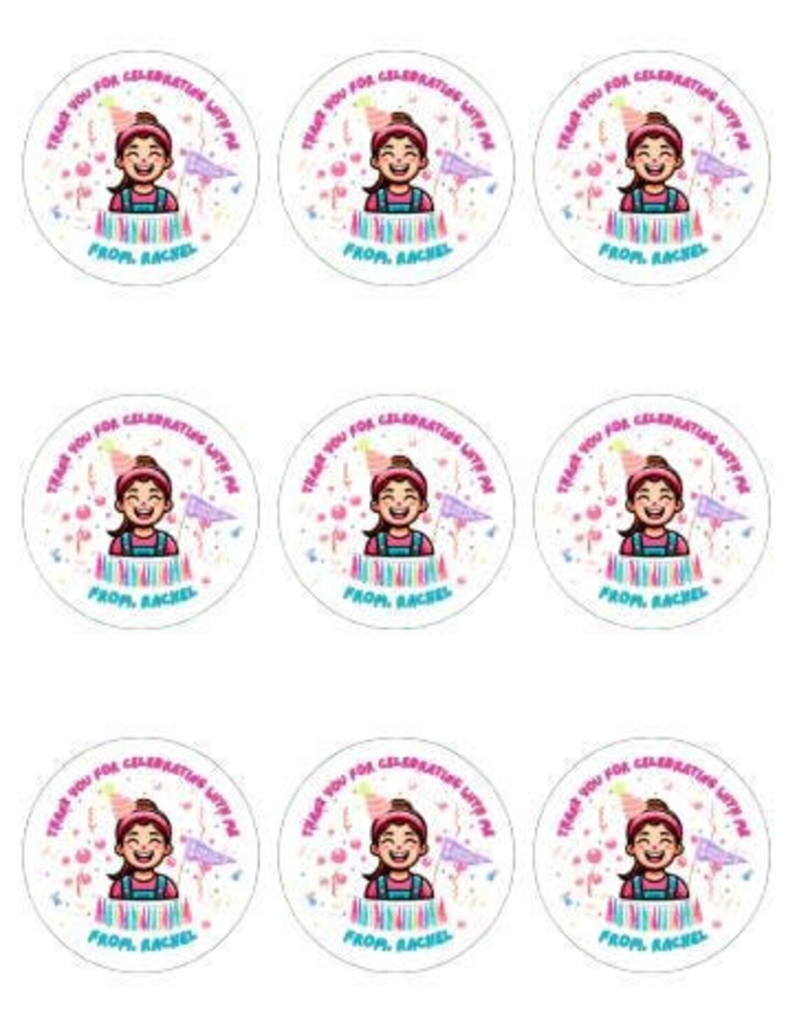 Ms. Rachel Sticker Editable Template - Etsy