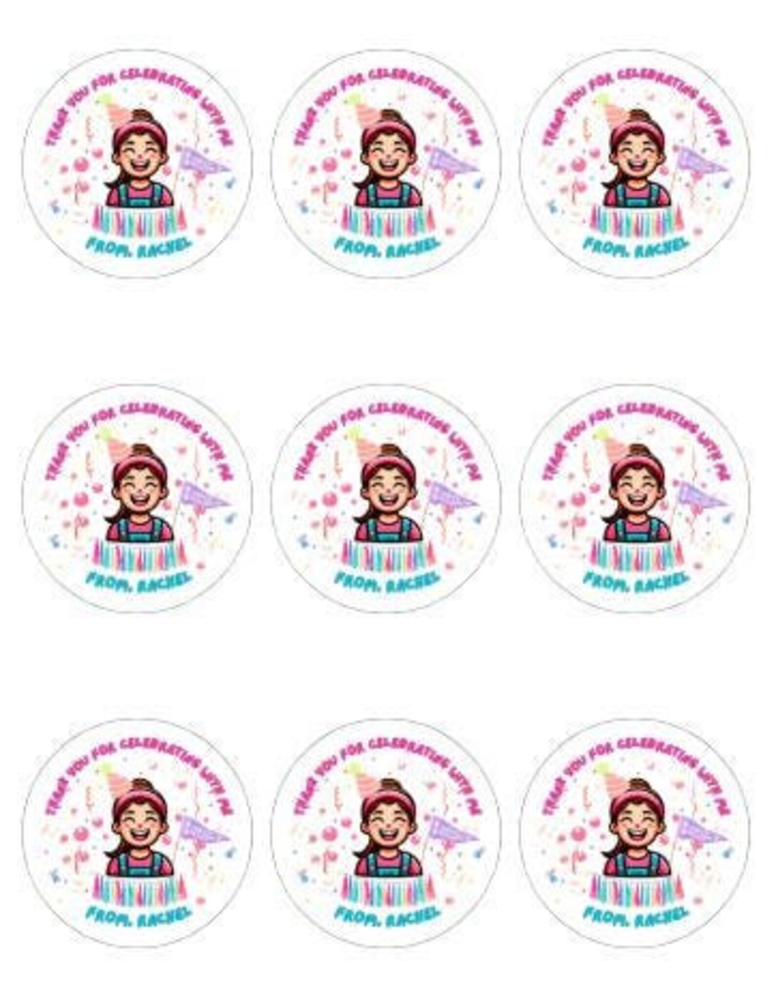 Ms. Rachel Sticker Editable Template - Etsy
