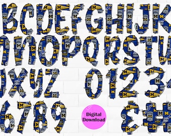 Michigan Wolverines Clipart - Etsy