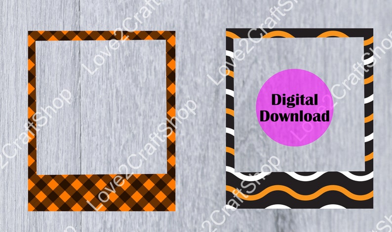 Halloween Photo Frames, Spooky Clipart (digital Download) - Etsy