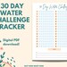 30 Day Water Challenge Tracker | Hydration Tracker Printable | 30 Day ...