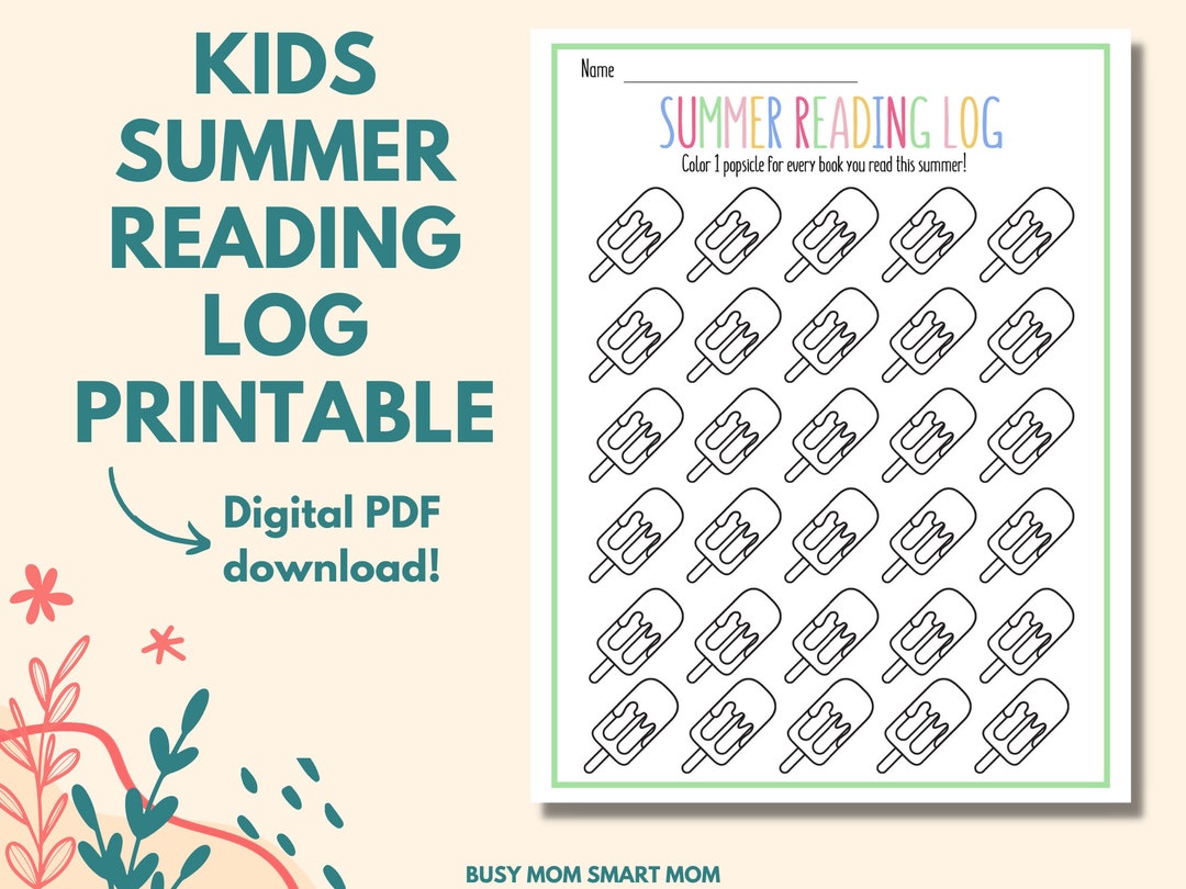 Kids Summer Reading Log | Printable Summer Reading Logs for Kids ...