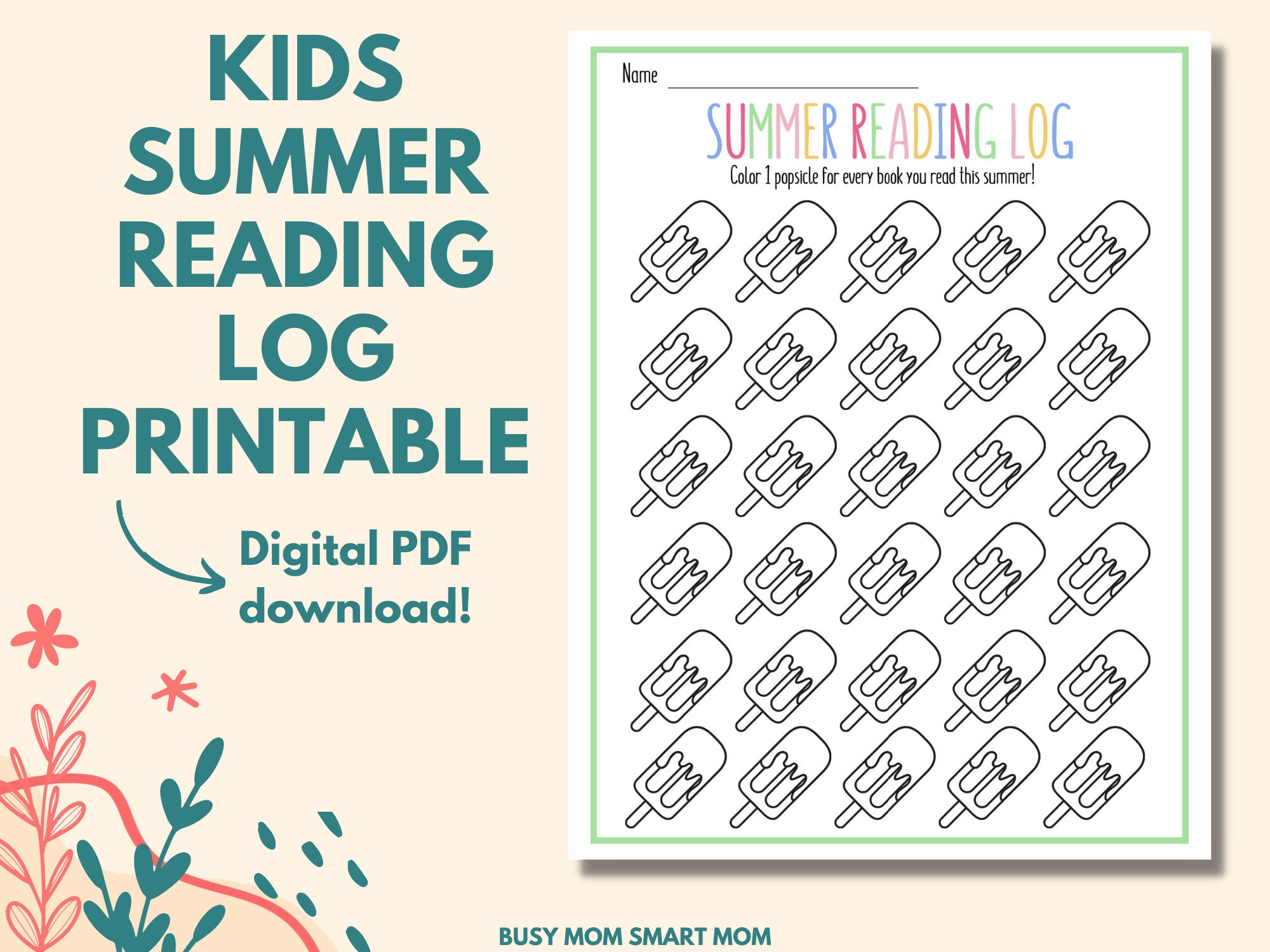 Kids Summer Reading Log | Printable Summer Reading Logs for Kids ...