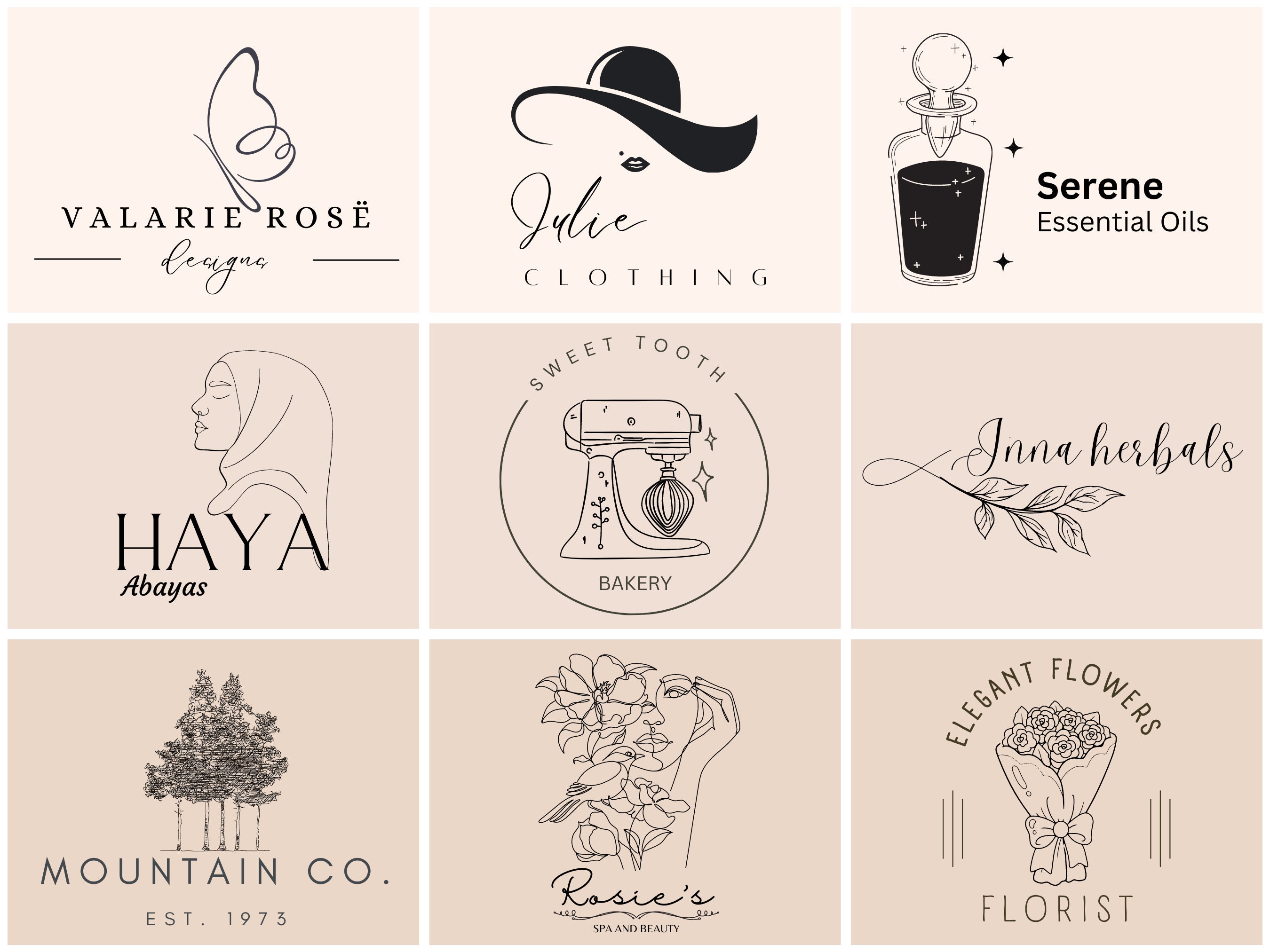 Crearé un diseño de logotipo personalizado para su empresa / - Etsy España