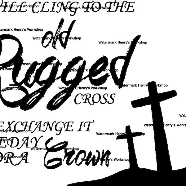 Old Rugged Cross - Etsy