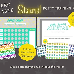 Star Potty Training Kit With Zero Waste Stickers - Etsy