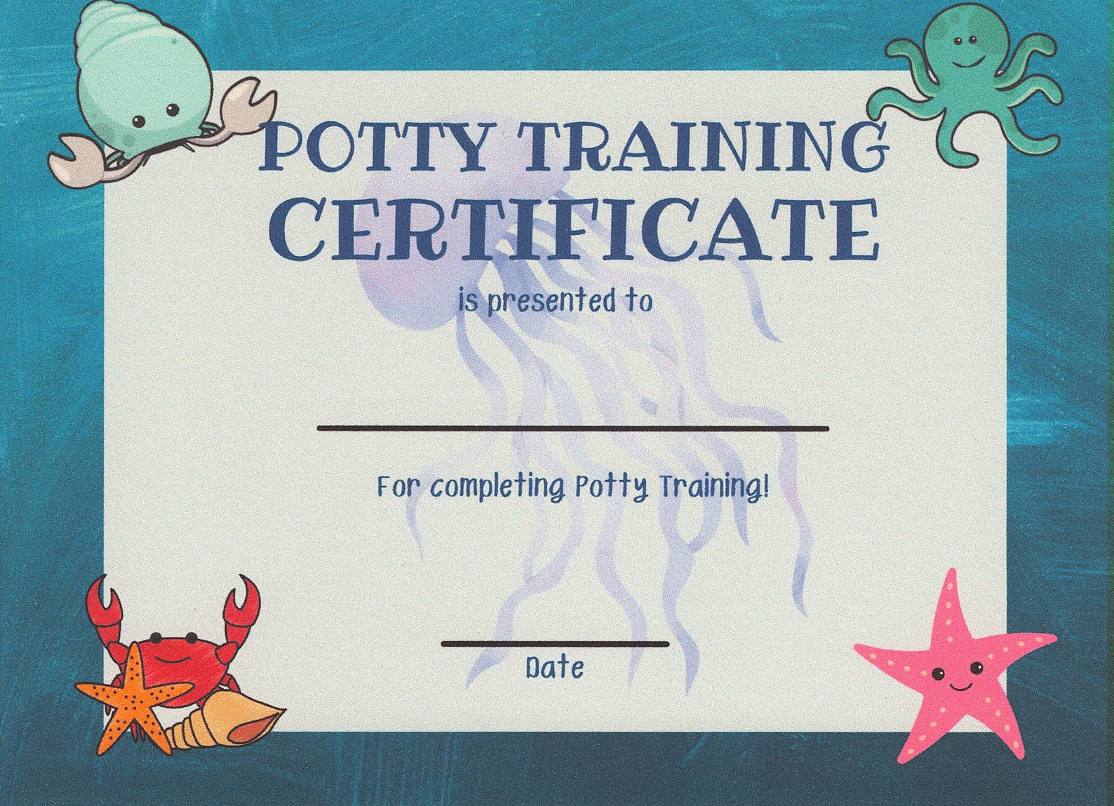 Under the Sea Potty Training Kit - Etsy