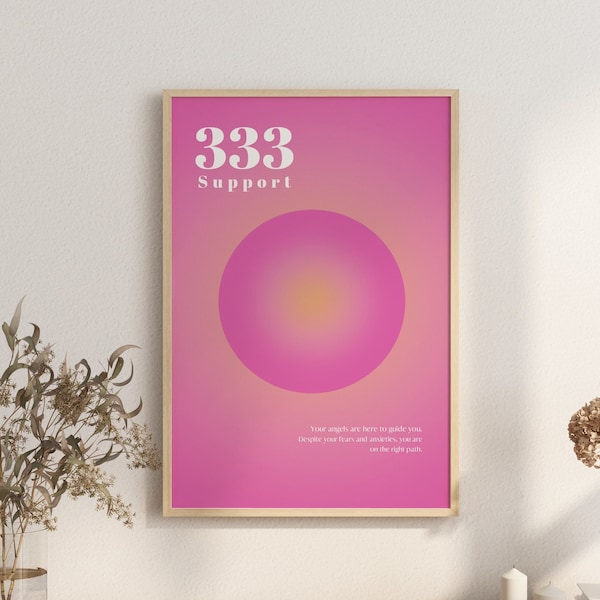 Angel Number Poster 333 - Etsy Canada