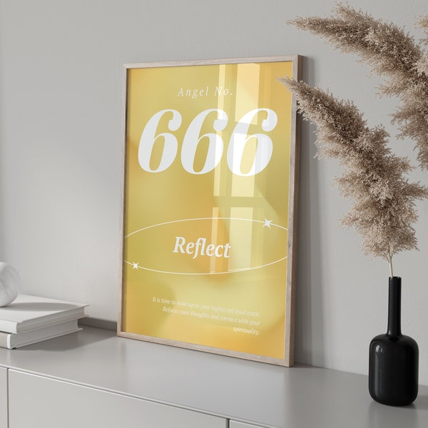 Angel Number 666 Art - Etsy