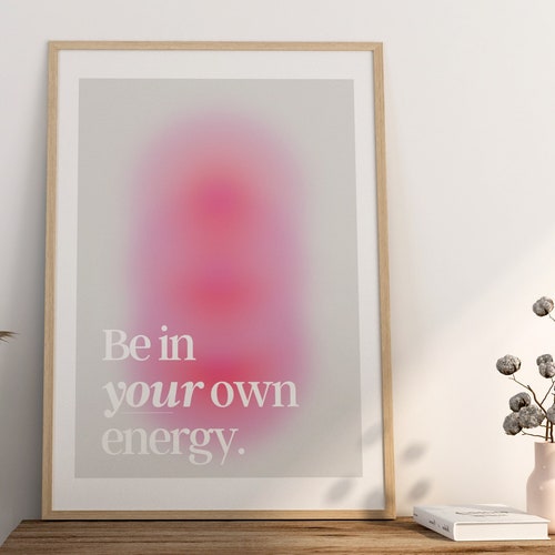 3x Aura Poster Spiritual Wall Art Gradient Print Angel - Etsy