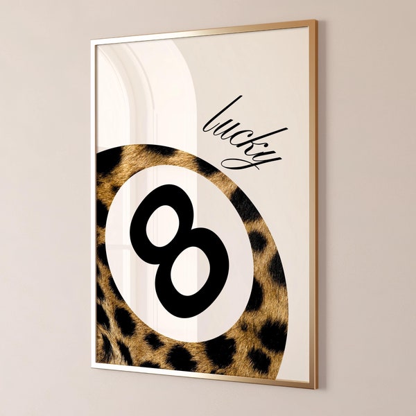 Cheetah 8 Ball - Etsy