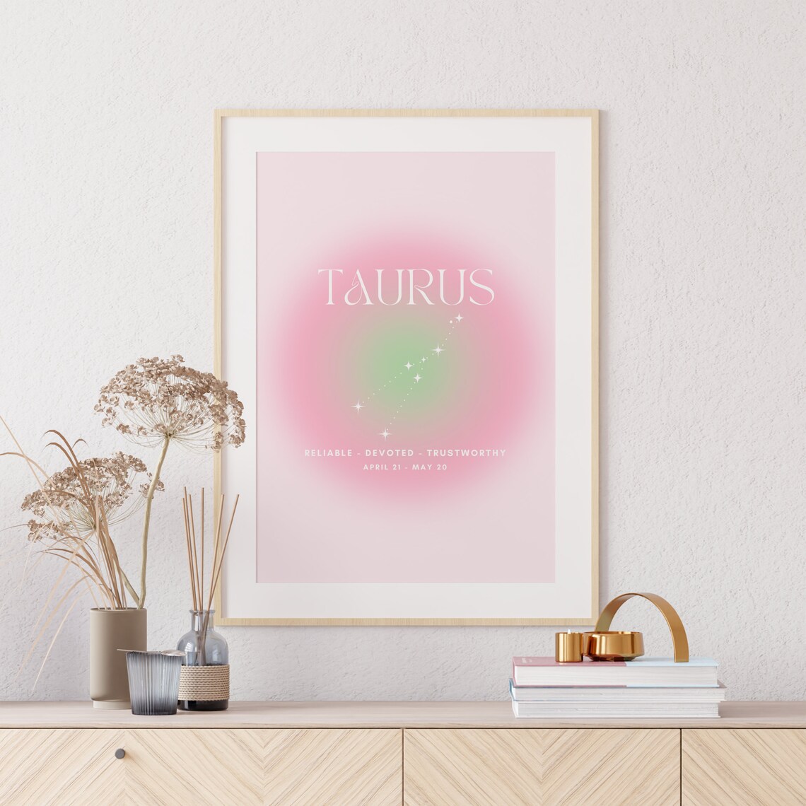 TAURUS Star Sign Instant Download Print Zodiac Art Printable - Etsy