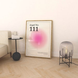 Angel Number Poster 111 Poster Aura Poster Angel Number - Etsy
