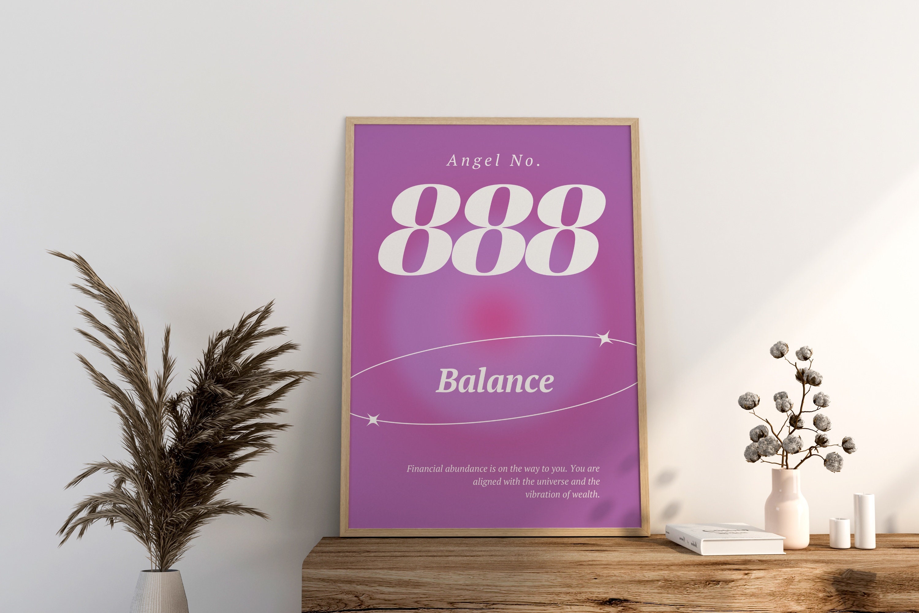 Aura Angel Number Poster 888 Instant Printable Download, Angel Number ...