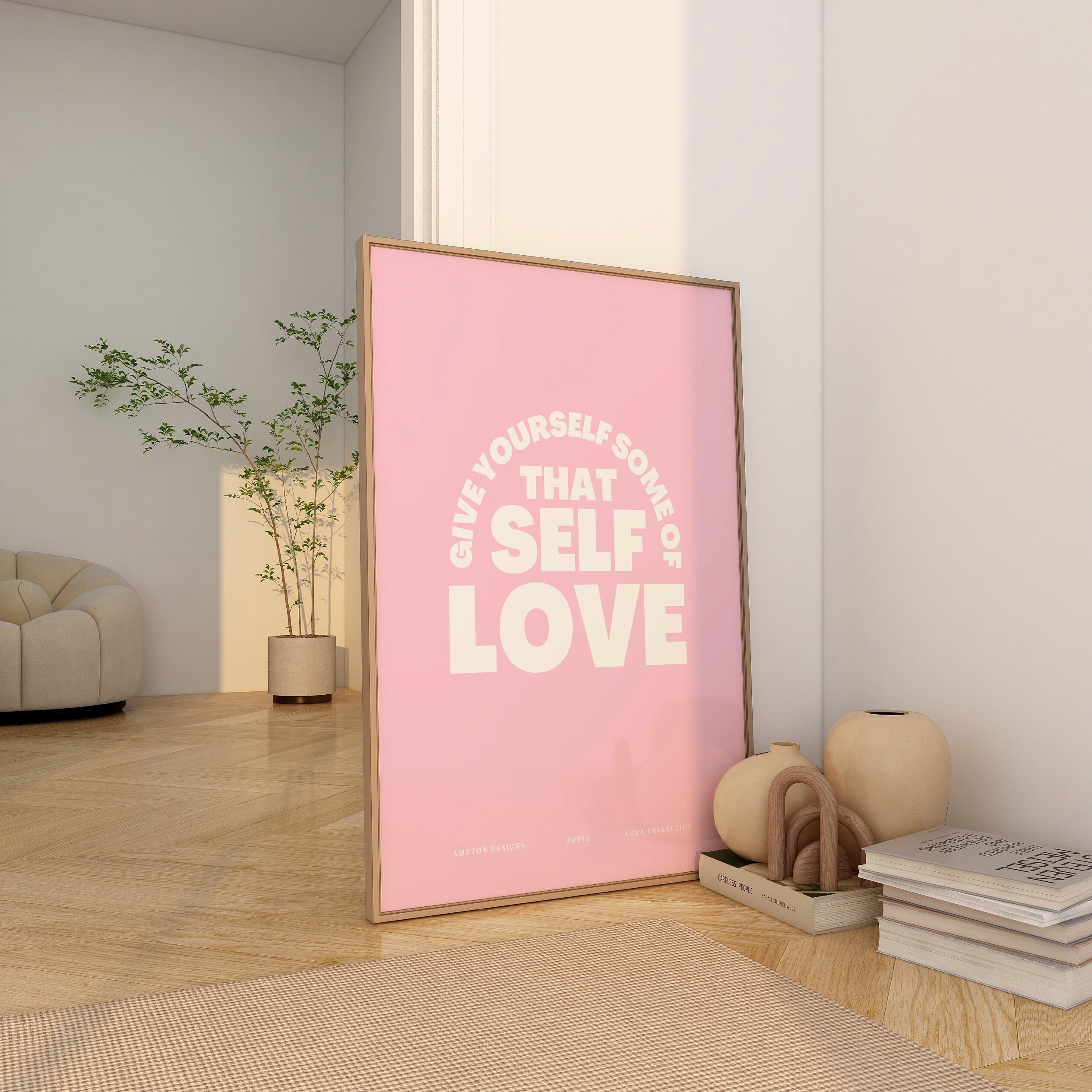 Pink Affirmation Poster Instant Download, Trust the Process, Retro ...