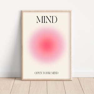 Mind Aura Poster Printable, Aura Energy Spiritual Gradient Print, Y2K ...