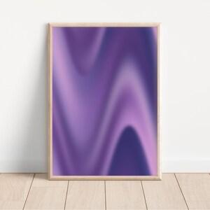 Purple Gradient Posters Set of 3, Spiritual Poster, Grainy Gradient ...