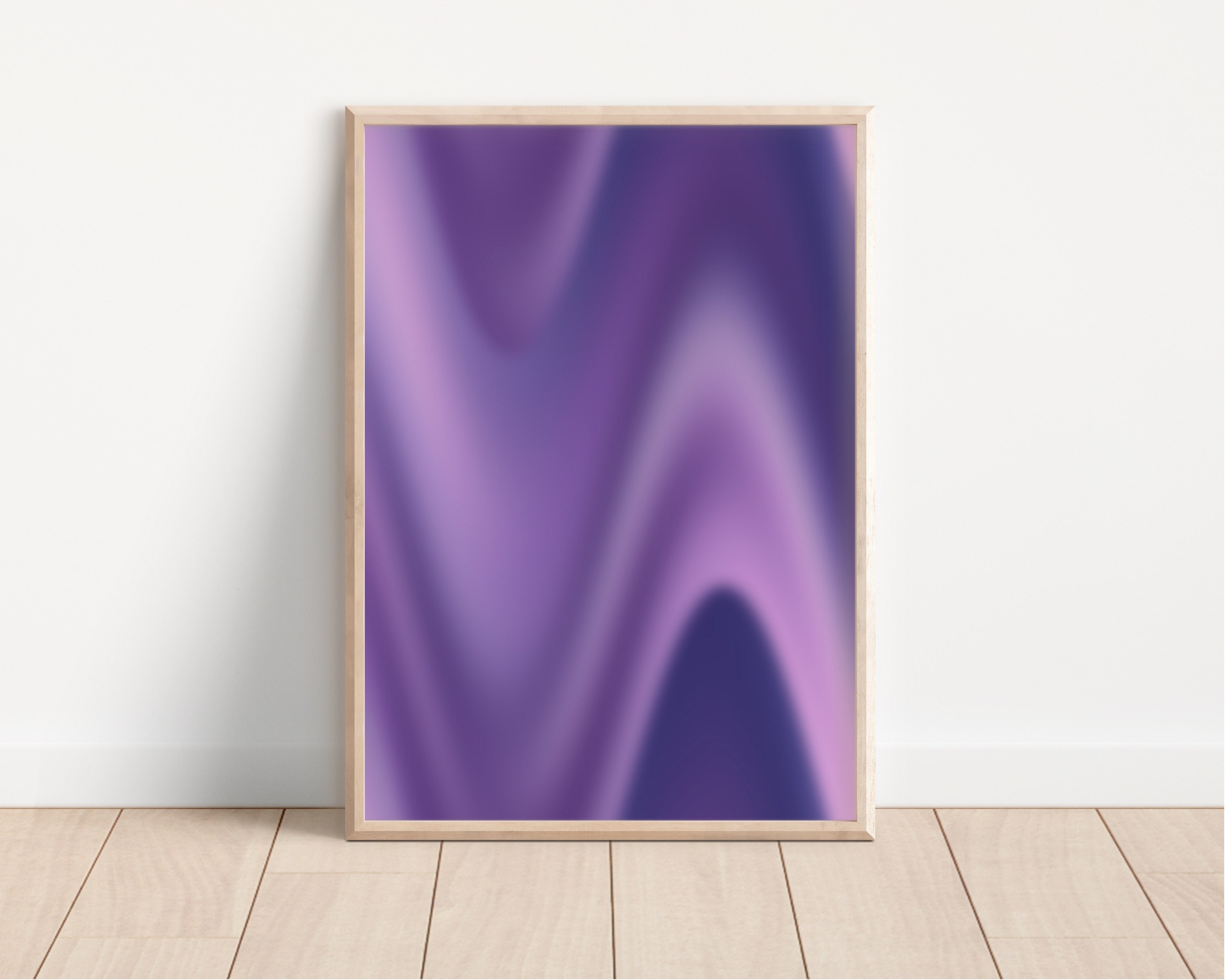 Purple Gradient Posters Set of 3, Spiritual Poster, Grainy Gradient ...
