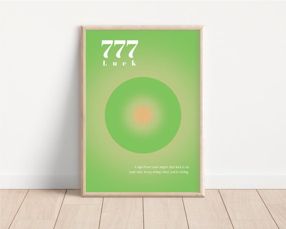 Aura Angel Number Poster 777 Instant Printable Download Angel - Etsy