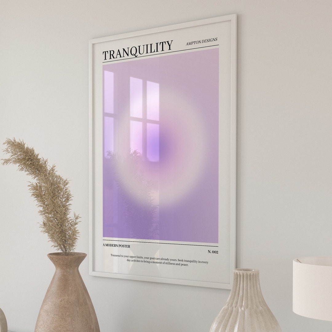 Positive Energy Aura Poster, Spiritual Poster, Grainy Gradient ...