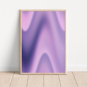 Purple Gradient Posters Set of 3, Spiritual Poster, Grainy Gradient ...