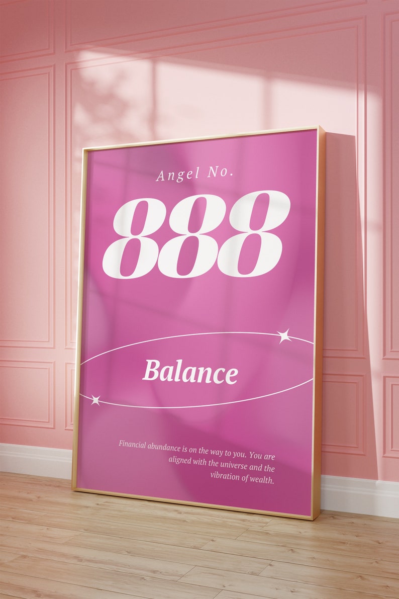 Aura Angel Number Poster 888 Instant Printable Download Angel - Etsy