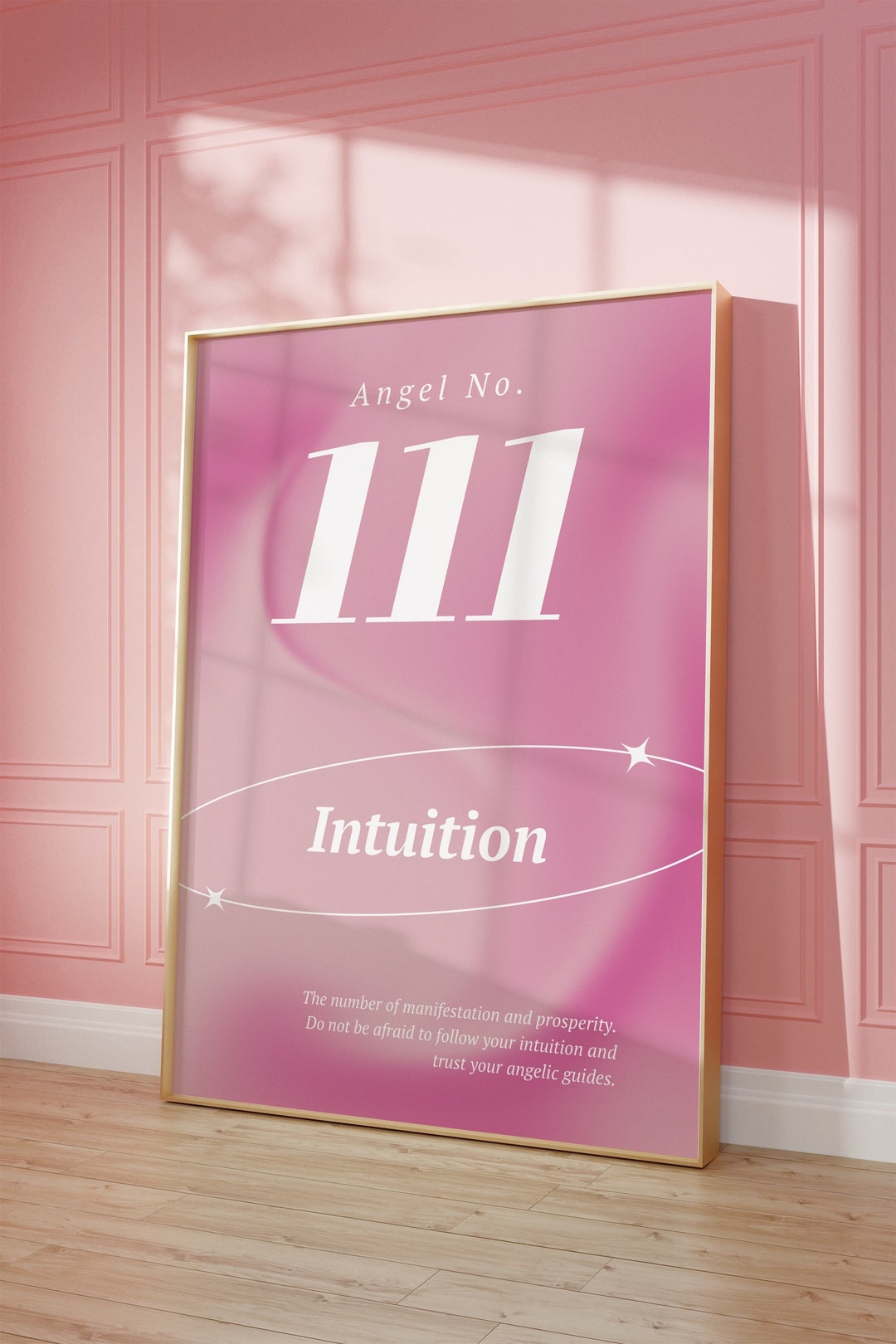 Aura Angel Number Poster 111 Instant Printable Download, Angel Number ...
