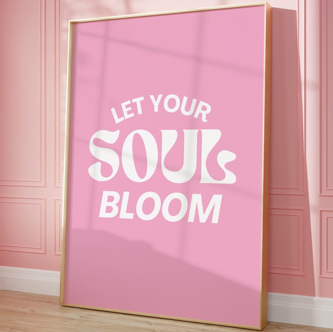 Self Love Poster, Aura Poster Print, Pastel Pink Poster, Y2k Poster ...
