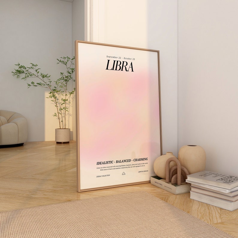 LIBRA Star Sign Instant Download Print, Astrology Poster, Spiritual ...