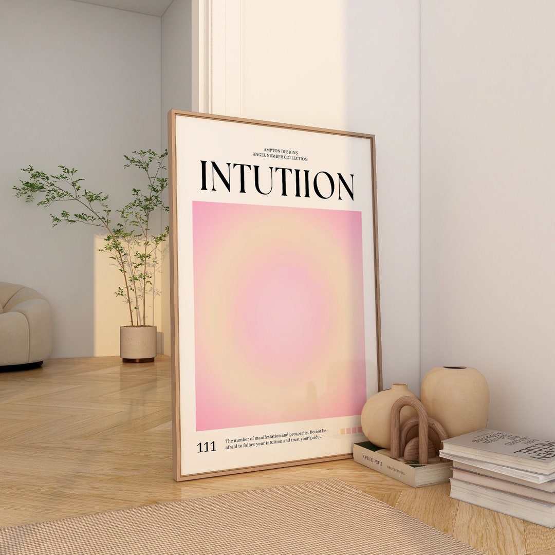 Angel Number Poster, Aura Poster Print, Gradient Poster, Y2k Poster ...